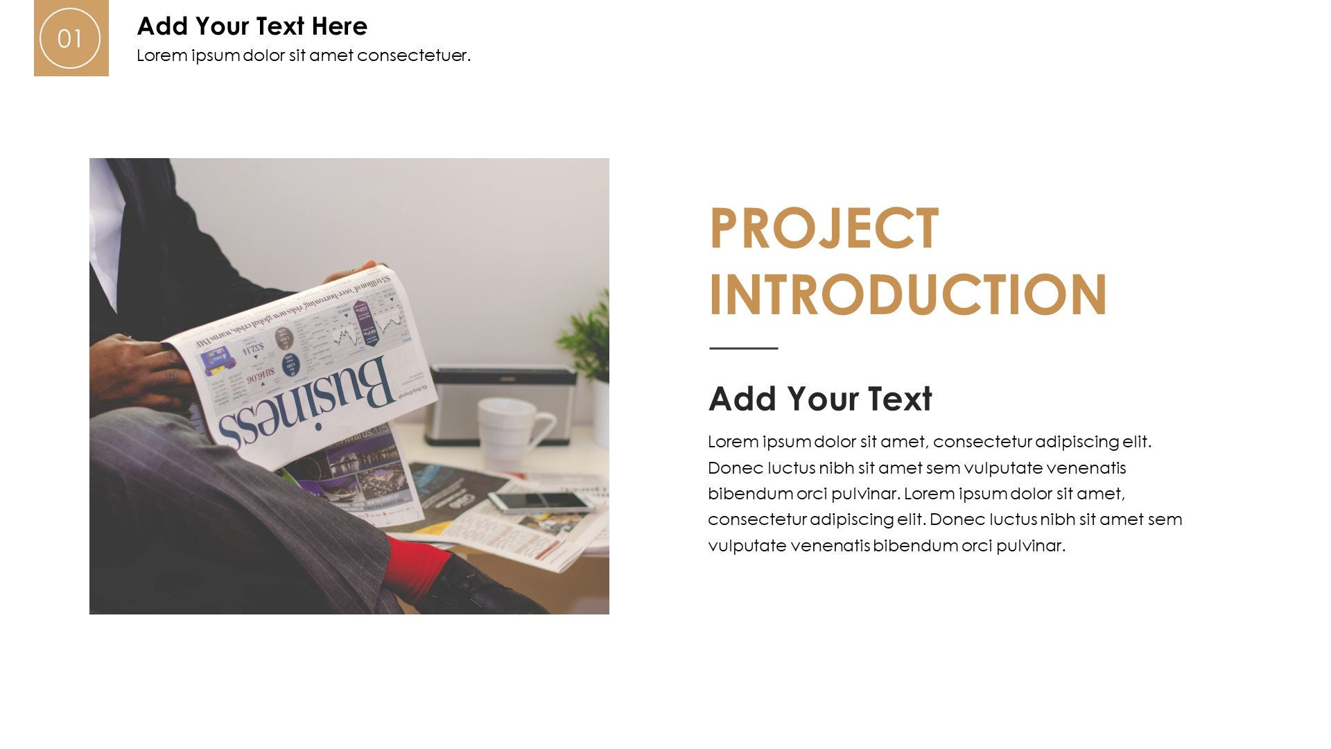 Golden Business Powerpoint Template - Etsy