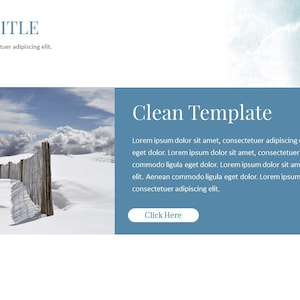 Modern Clean Water Color Style Powerpoint Template - Etsy