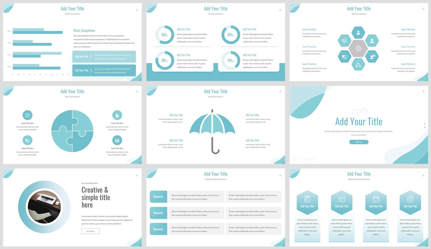 Minimal Clean Business Powerpoint Template - Etsy