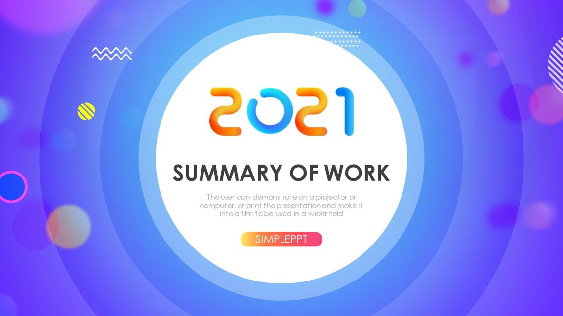 Creative Gradient Business Report Powerpoint Template | Etsy