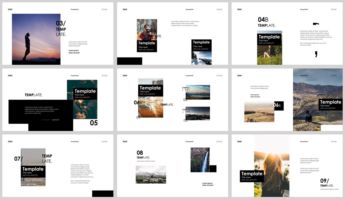 Creative Simple Magazine Style Powerpoint Template - Etsy