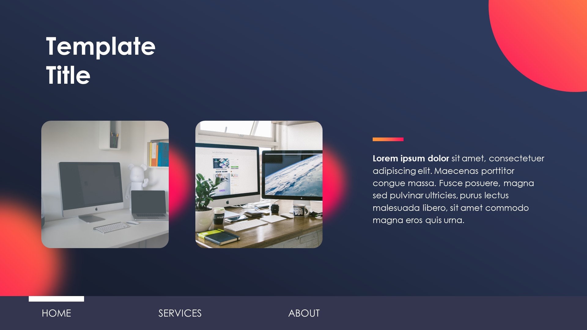 Creative Gradient Business Report Powerpoint Template - Etsy