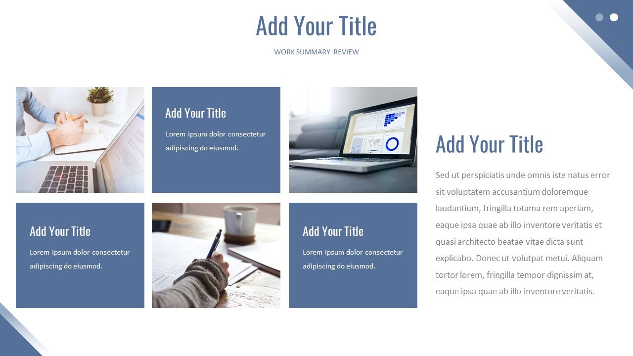 Minimal Work Summary Powerpoint Template - Etsy