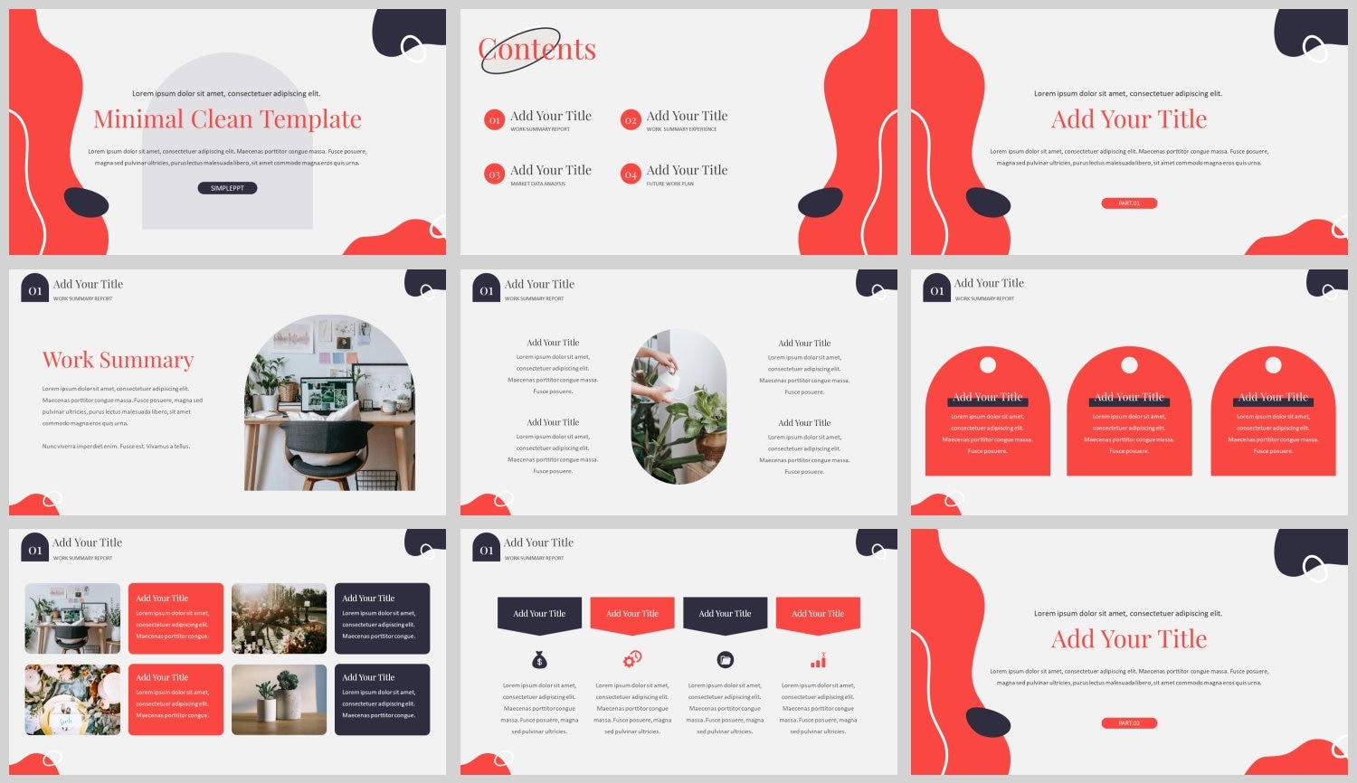 Minimal Modern Clean Powerpoint Template - Etsy