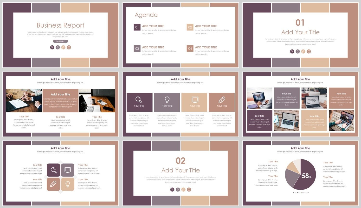 Minimal Work Summary Powerpoint Template - Etsy