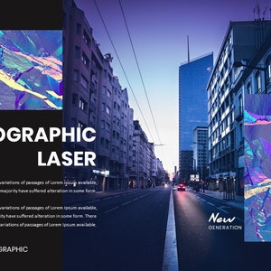 Minimal Magazine Style Laser Powerpoint Template - Etsy