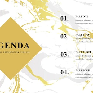 Minimal Marble Magazine Style Business Powerpoint Template - Etsy