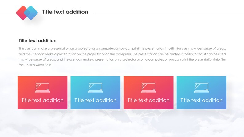 Creative Gradient Business Report Powerpoint Template02 - Etsy