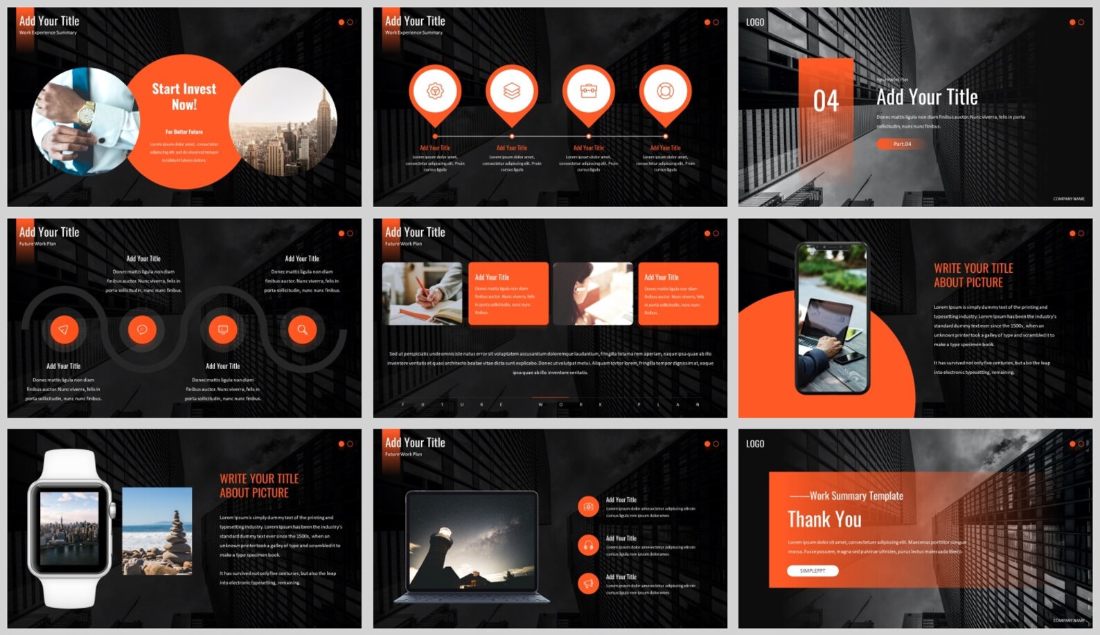 Modern Business Report Powerpoint Template - Etsy