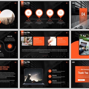 Modern Business Report Powerpoint Template - Etsy