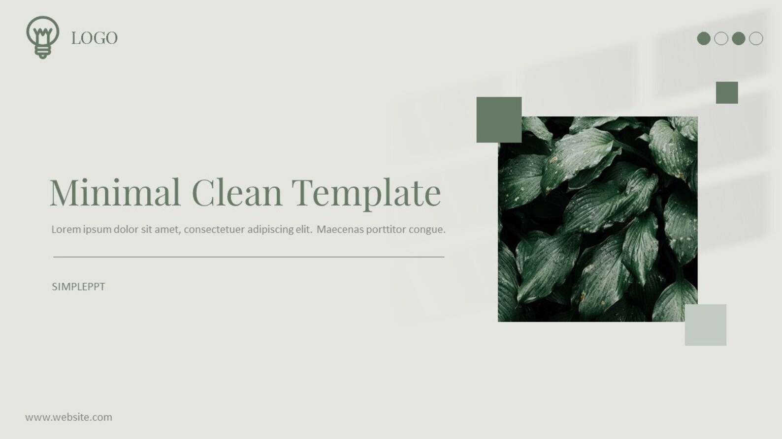 Minimal Modern Clean Report Powerpoint Template - Etsy