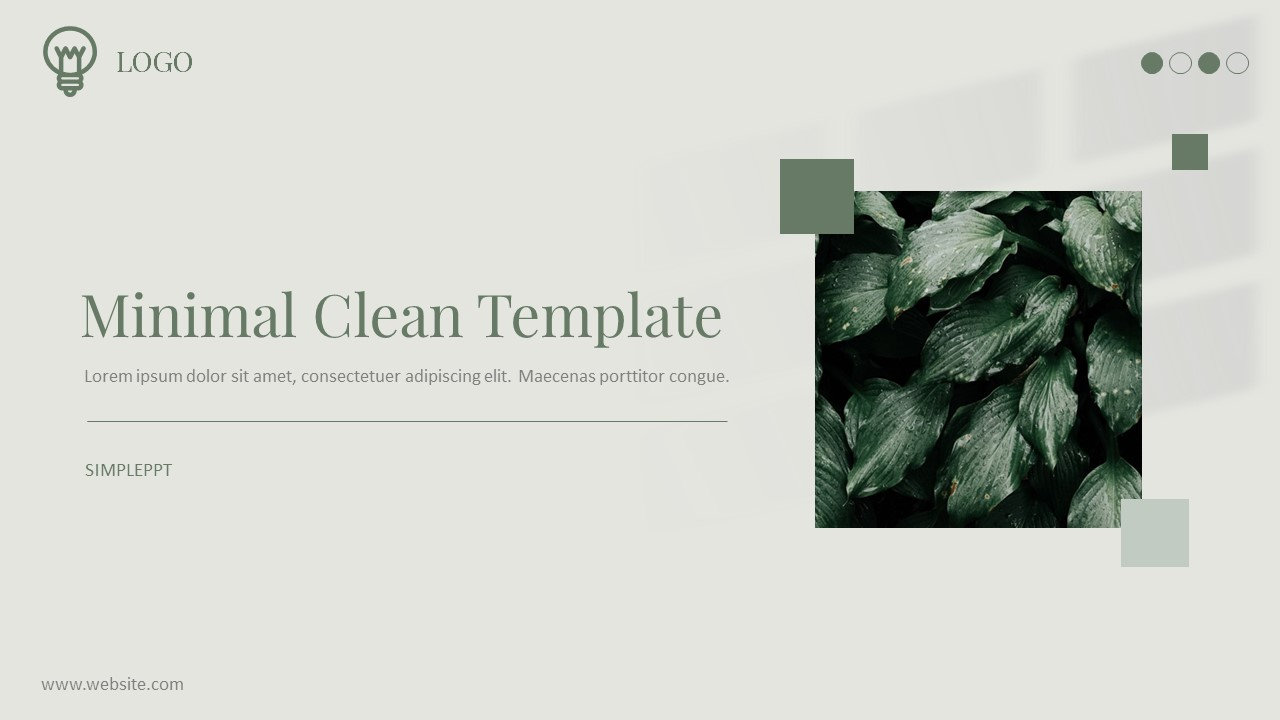 Minimal Modern Clean Report Powerpoint Template - Etsy