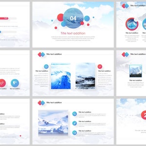 Creative Gradient Business Report Powerpoint Template02 - Etsy