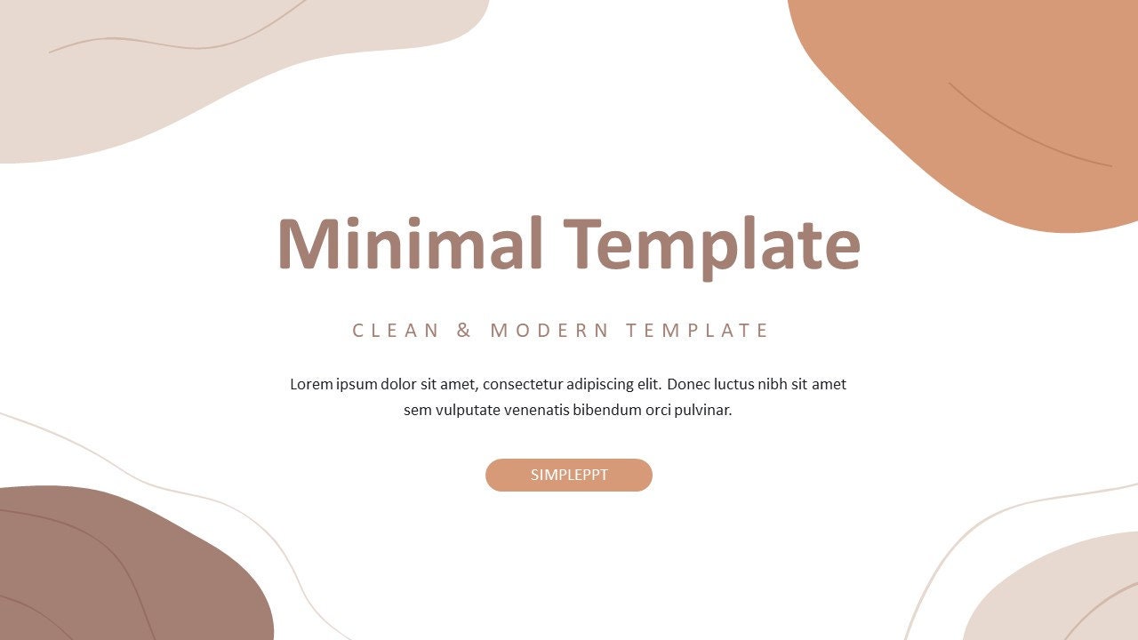 Minimal Work Summary Powerpoint Template - Etsy
