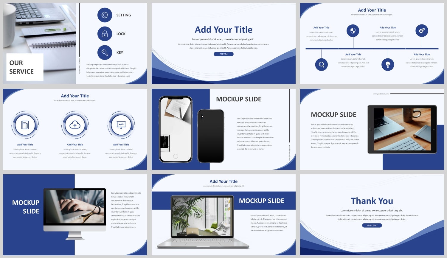 Minimal Modern Clean Style Powerpoint Template - Etsy