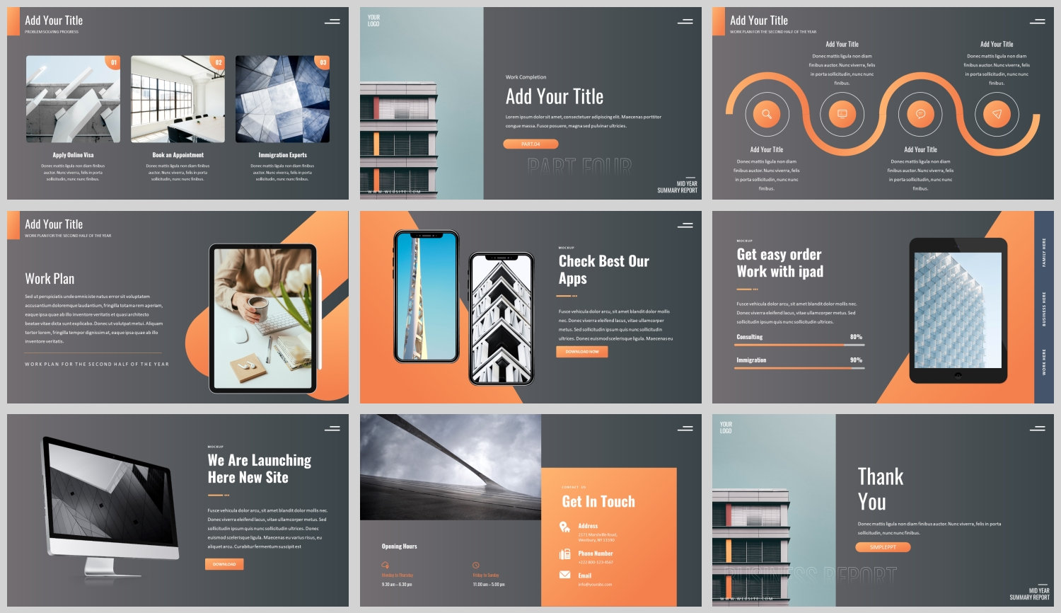Minimal Modern Clean Business Powerpoint Template - Etsy