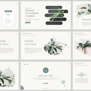 Minimal Modern Clean Business Powerpoint Template - Etsy UK
