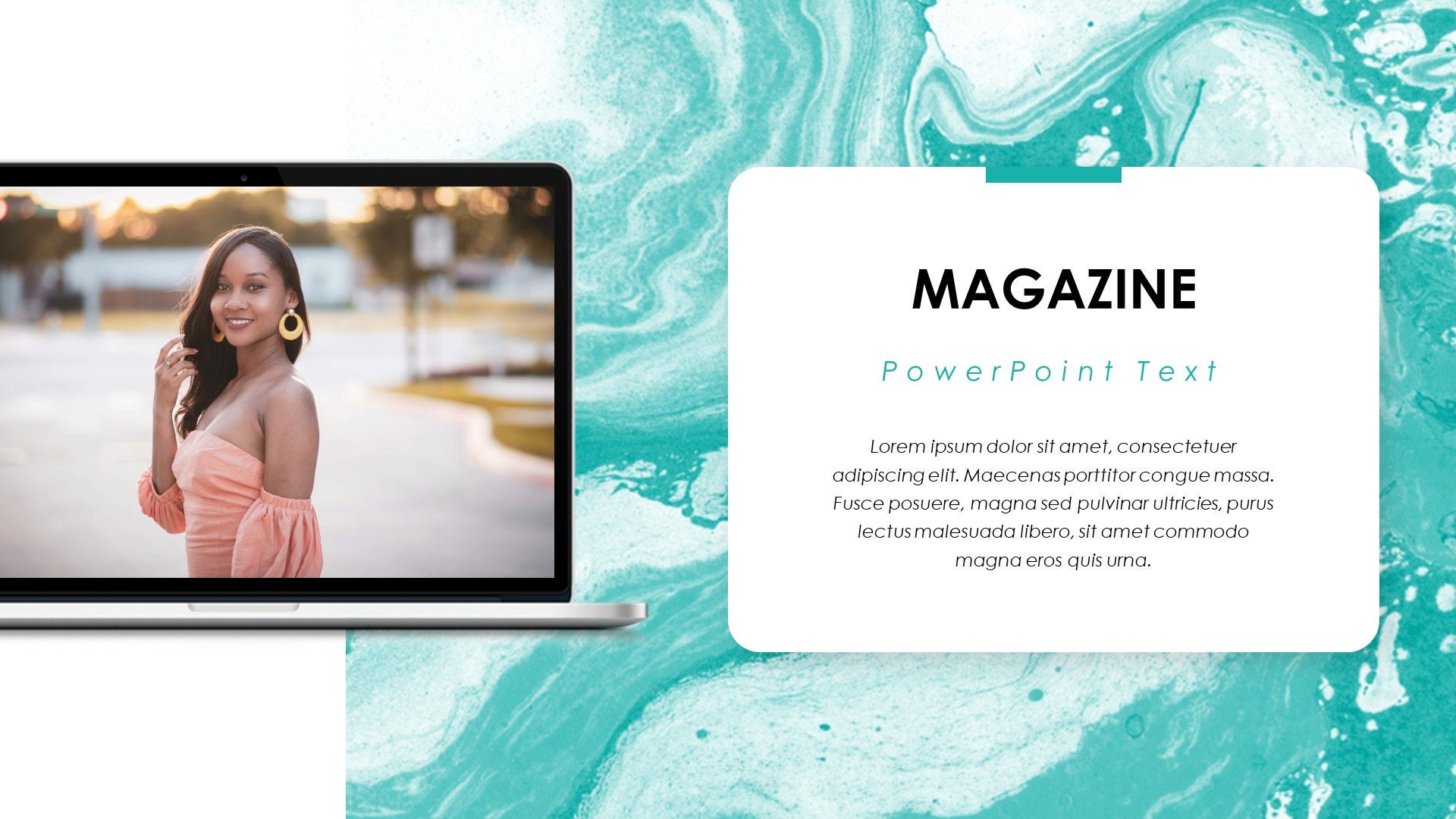 Minimal Watercolor Magazine Style Powerpoint Template - Etsy