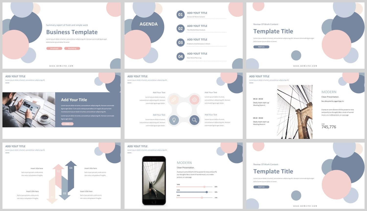 Minimal Magazine Style Work Report Template - Etsy