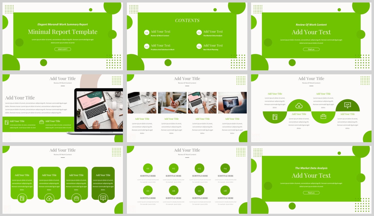 Minimal Modern Clean Powerpoint Template - Etsy