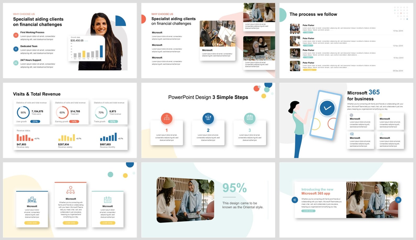 Modern Clean Business Report Powerpoint Template - Etsy