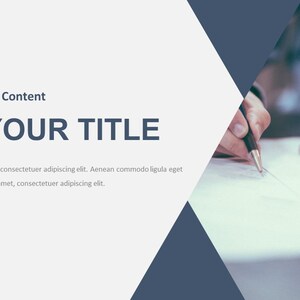 Minimal Blue Business Powerpoint Template - Etsy