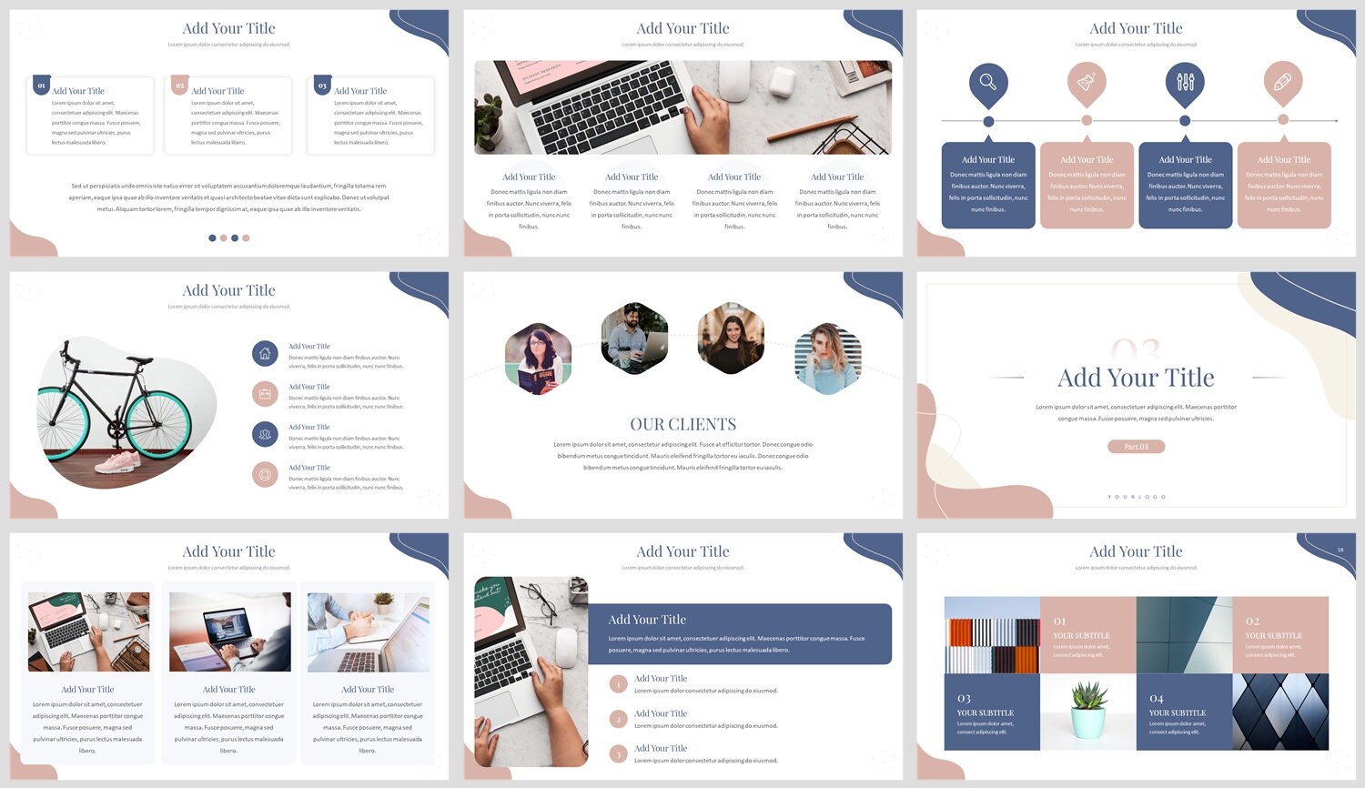 Minimal Modern Clean Report Powerpoint Template - Etsy
