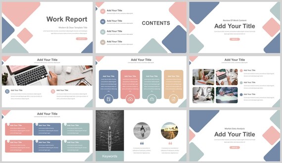 Minimal Modern Clean Business Powerpoint Template - Etsy