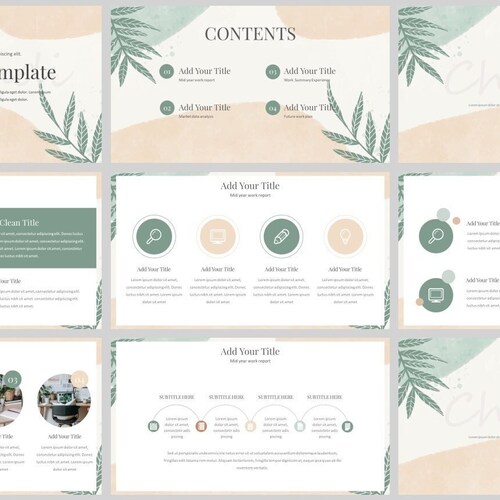 Minimal Modern Clean Powerpoint Template - Etsy