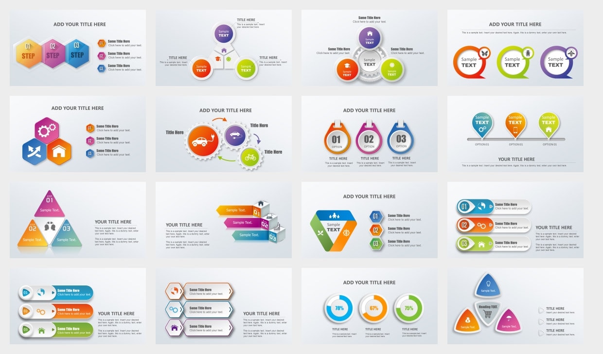 Powerpoint Infographics Slides【season 04】 - Etsy