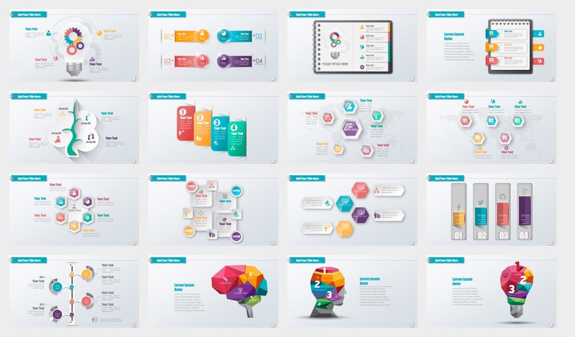Powerpoint Infographics Slides【season 02】 - Etsy