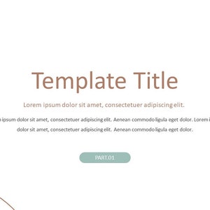Minimal Modern Clean Powerpoint Template - Etsy Canada