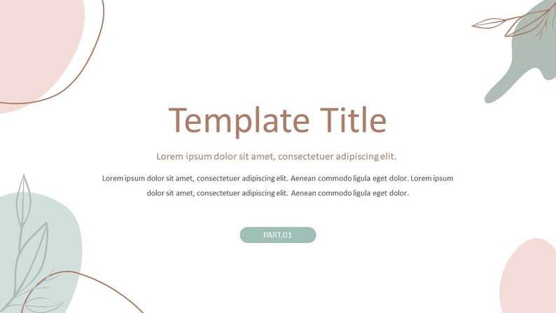 Minimal Modern Clean Powerpoint Template - Etsy Canada