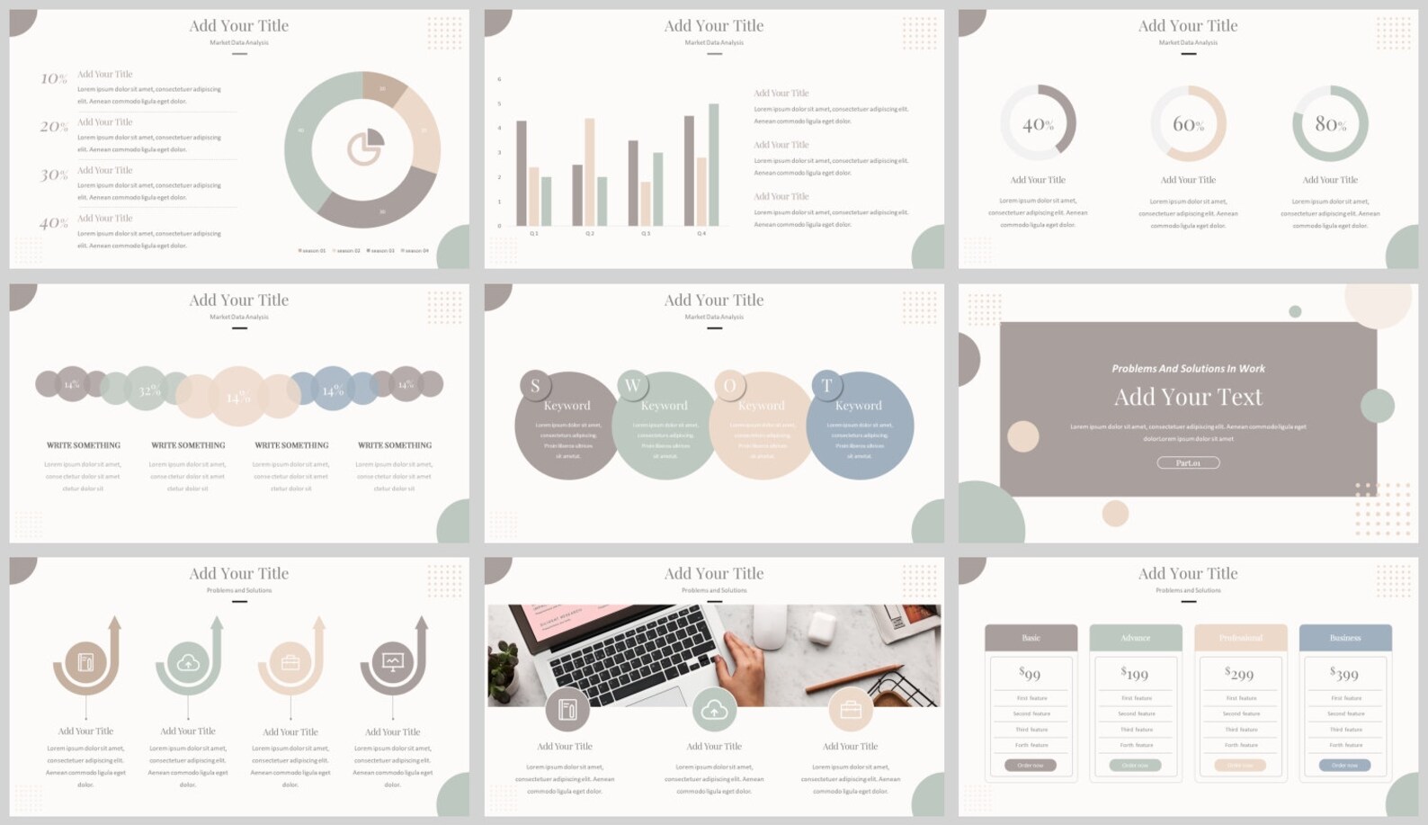 Minimal moderne Clean PowerPoint Vorlage - Etsy.de