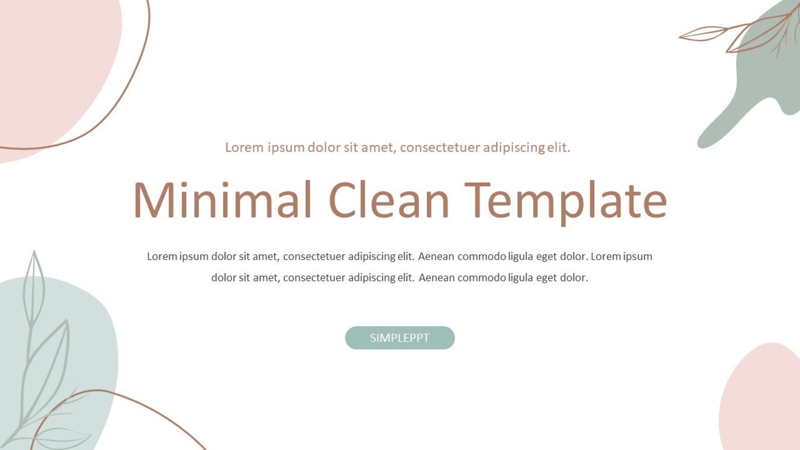 Minimal Modern Clean Powerpoint Template - Etsy Canada