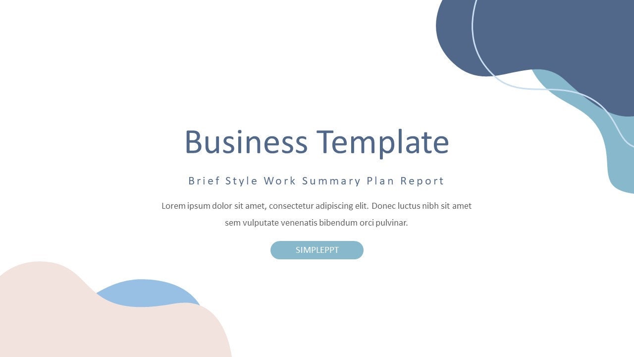 Minimal Work Summary Powerpoint Template - Etsy
