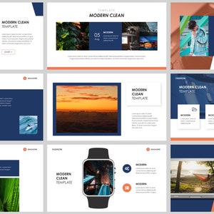 Minimal Magazine Style Business Powerpoint Template - Etsy