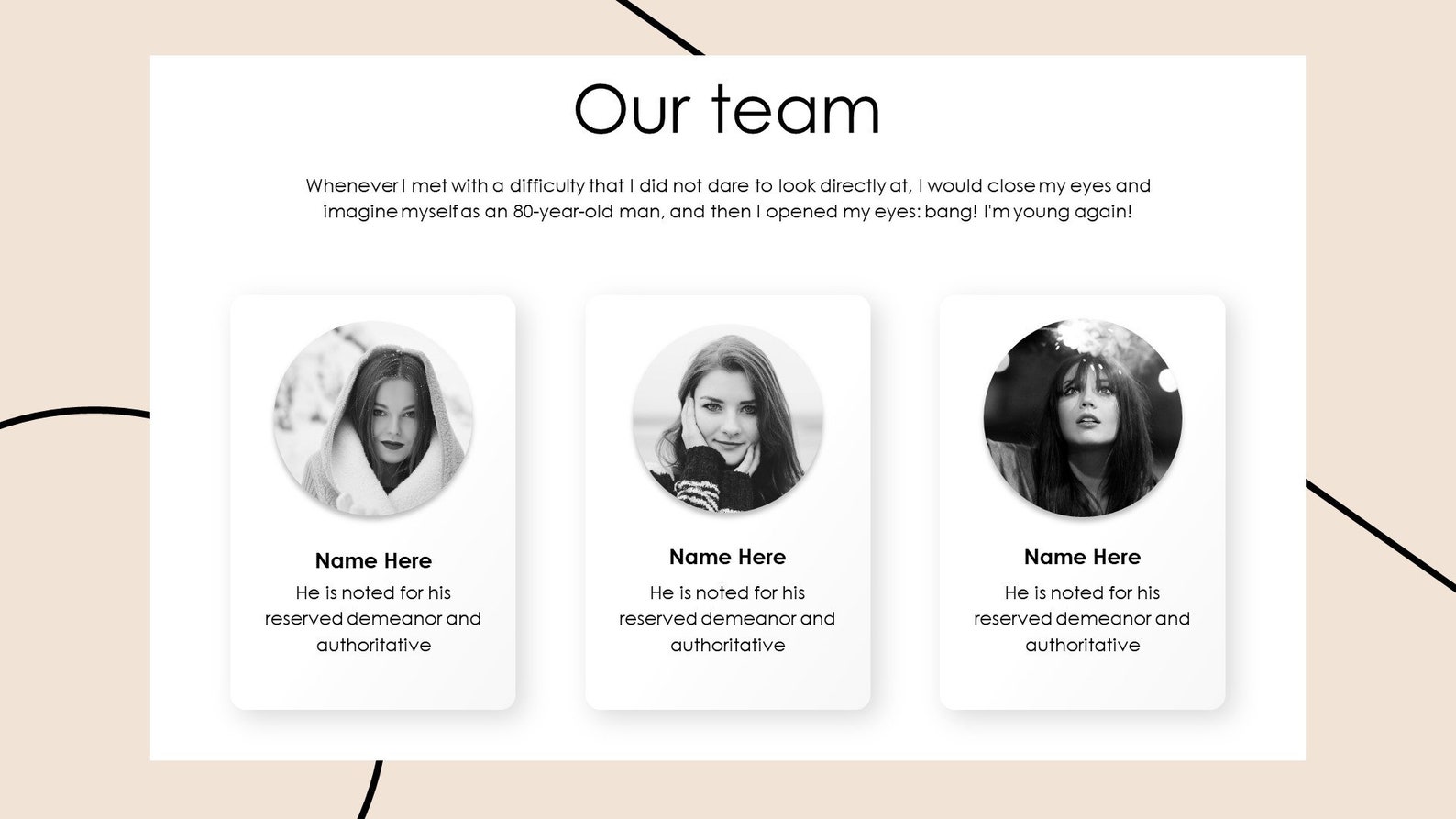 One Line Journey Simple Magazine Style Powerpoint Template - Etsy