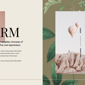 Minimal Green Spring Report Powerpoint Template - Etsy Canada