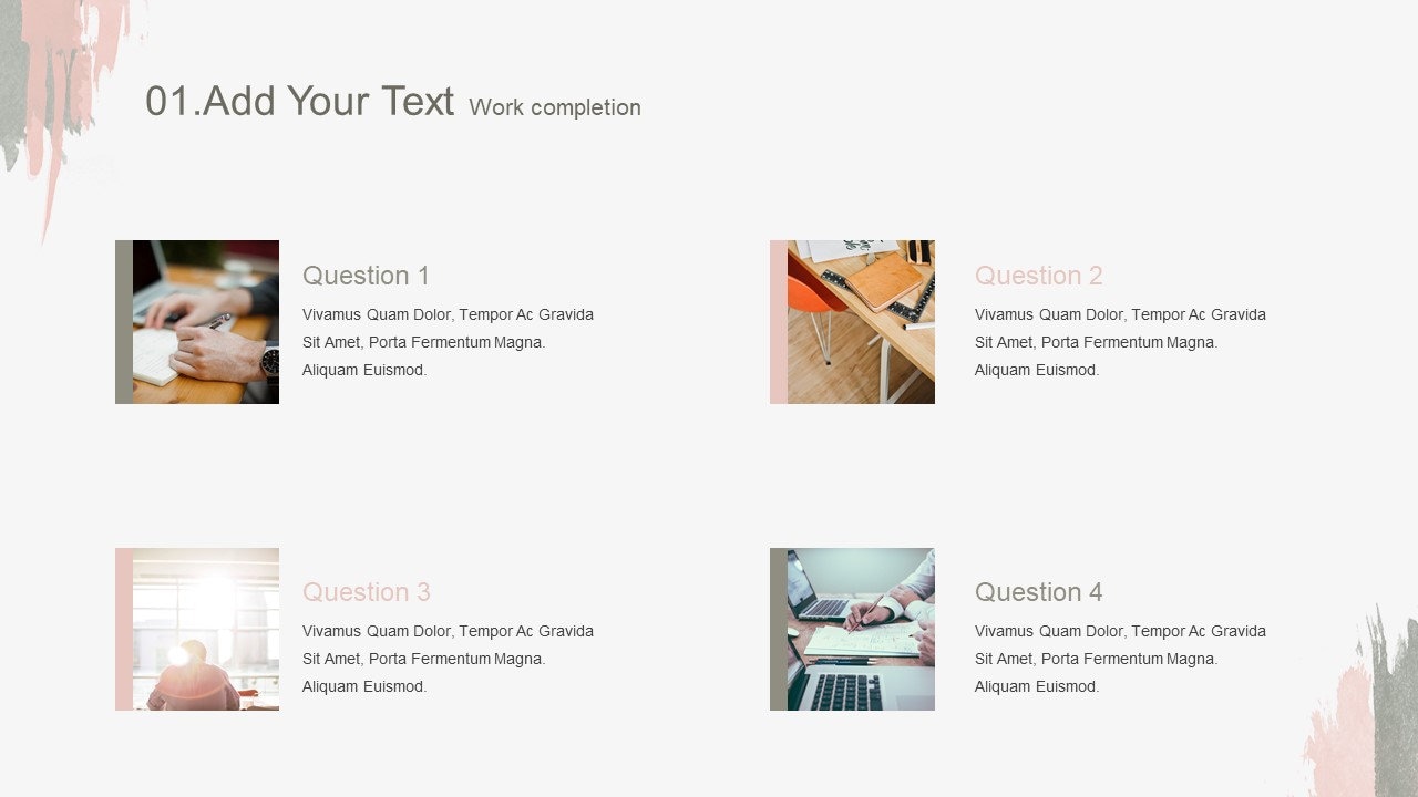 Minimal Water-color Style Powerpoint Template - Etsy