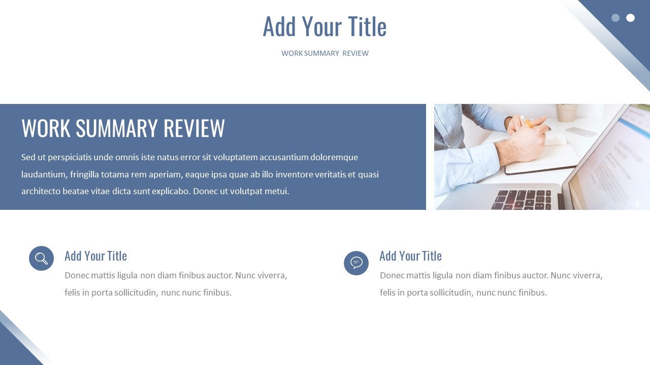 Minimal Work Summary Powerpoint Template - Etsy