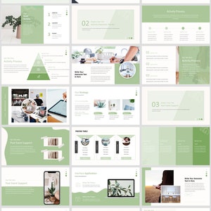 Minimal Modern Clean Style Powerpoint Template - Etsy