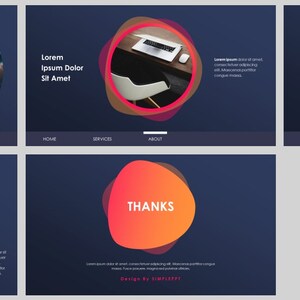 Creative Gradient Business Report Powerpoint Template - Etsy