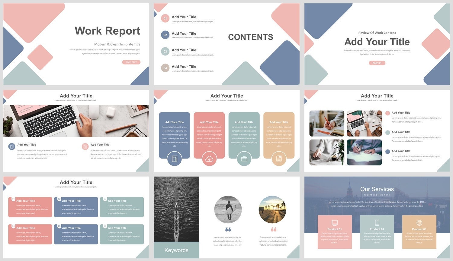 Minimal Modern Clean Business Powerpoint Template - Etsy Canada