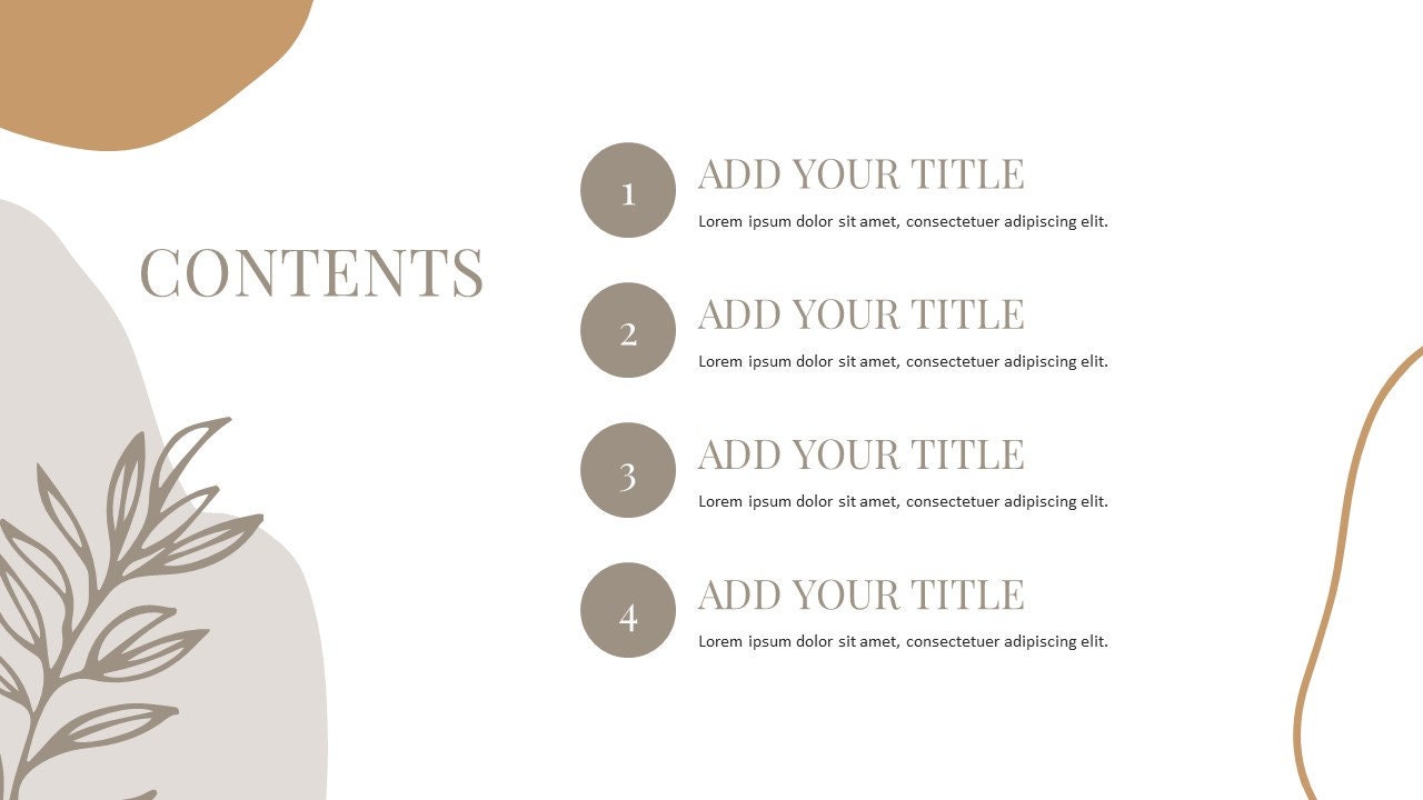 Minimal Modern Clean Style Powerpoint Template - Etsy