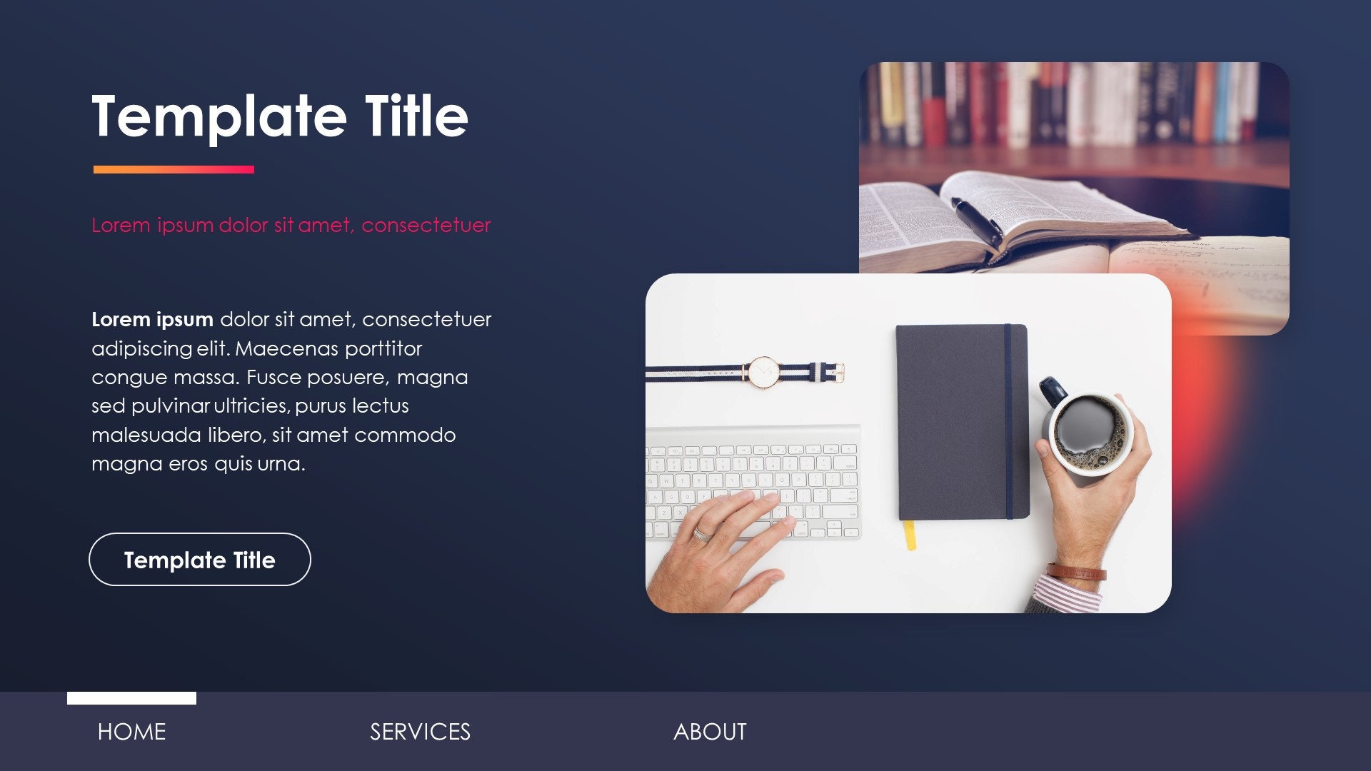 Creative Gradient Business Report Powerpoint Template - Etsy