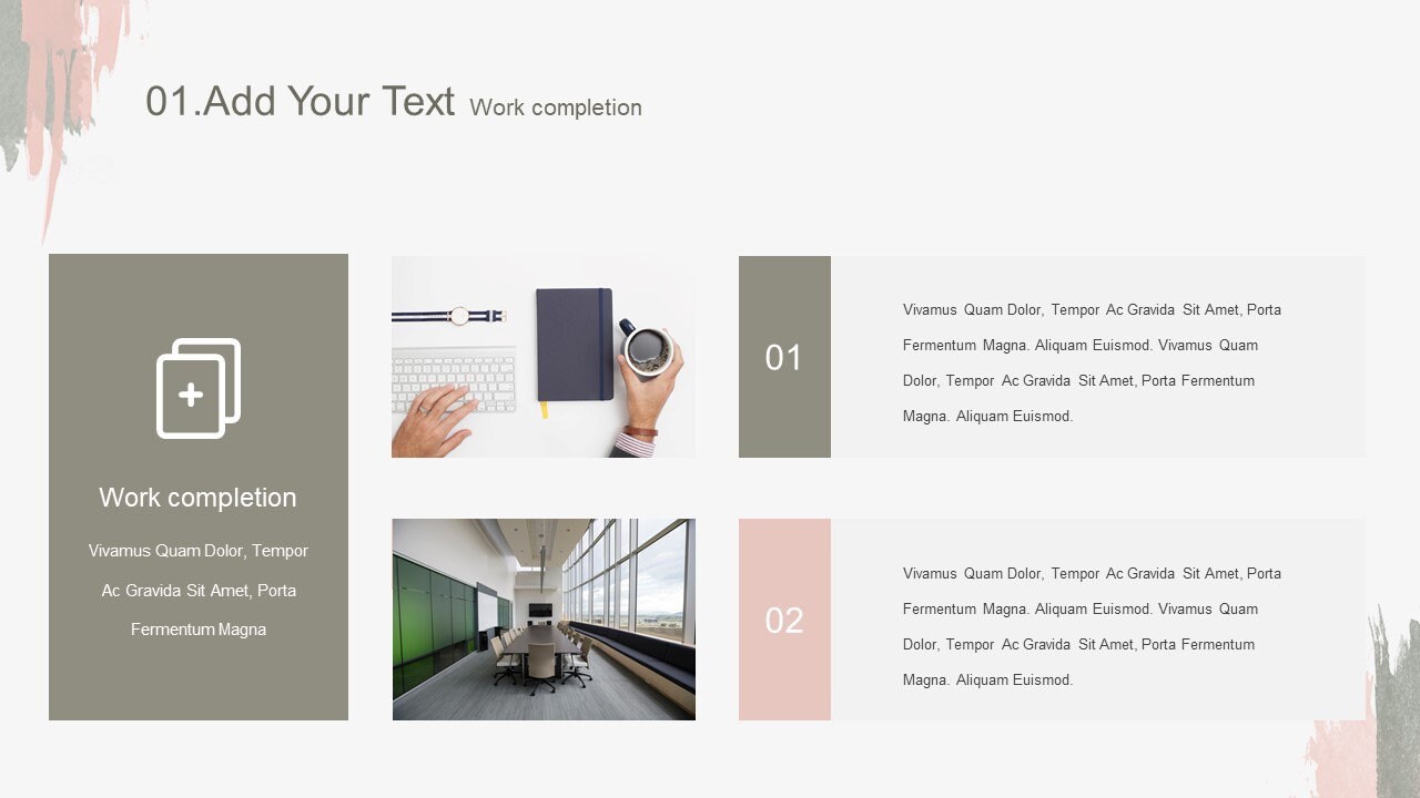 Minimal Water-color Style Powerpoint Template - Etsy