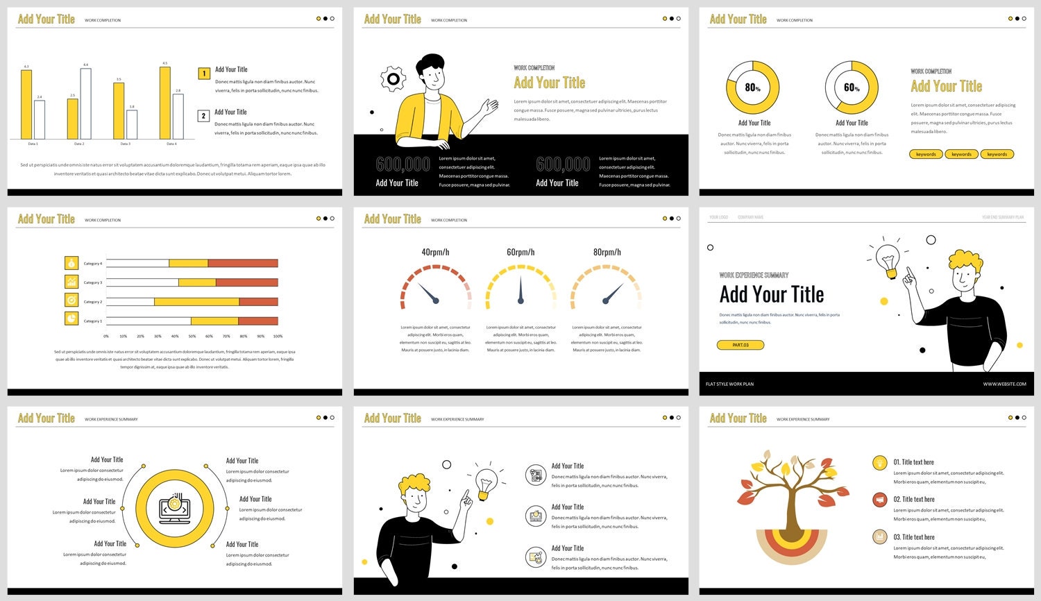 Minimal Modern Clean Style Powerpoint Template - Etsy