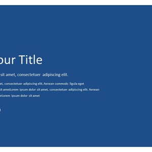 Minimal Blue Business Powerpoint Template - Etsy