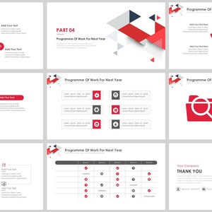 Red Minimal Business Template - Etsy